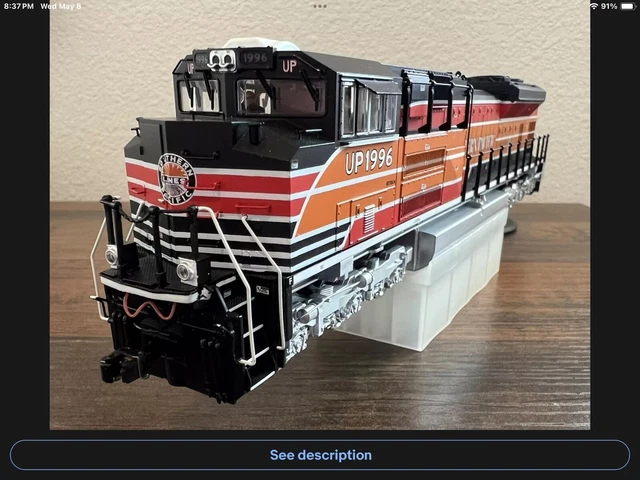 MTH SD70ACE HO Scale PS3 DCC Sound SP Southern Pacific # UP1996. $255. ...