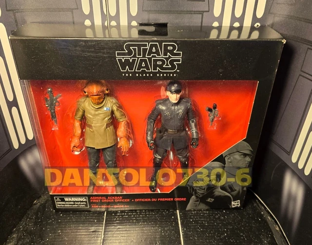 STAR WARS 6-INCH Black Series Admiral Ackbar First Order Officer Minor ...