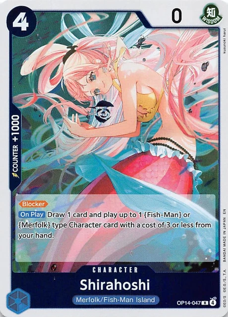SHIRAHOSHI FOIL OP14-047 The Azure Sea's Seven One Piece £2.68 ...