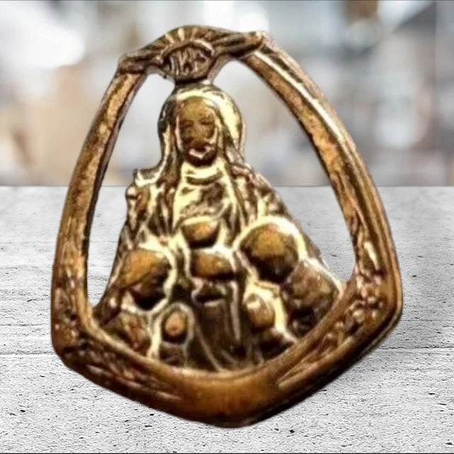 LAPEL PIN HOLY Communion Scapular, First Eucharist Jesus Religious vtg ...