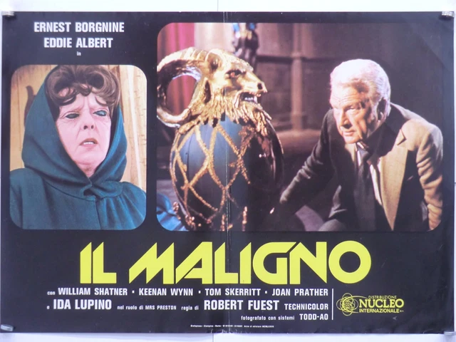 IL MALIGNO HORROR di Fuest con Borgnine Albert Lupino fotobusta 1977 ...