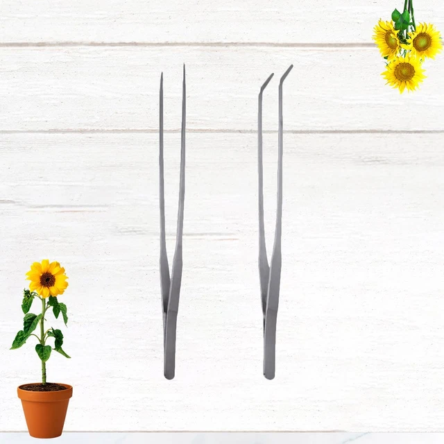 2 PCS AQUASCAPING Tools Fish Bone Tweezer Curved Aquarium Tweezers $20. ...