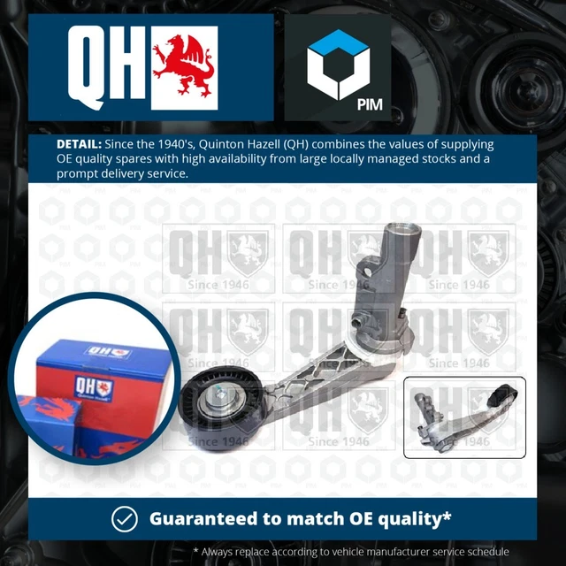 AUX BELT TENSIONER fits PEUGEOT 3008 0U 1.6 2009 on Drive V-Ribbed QH ...