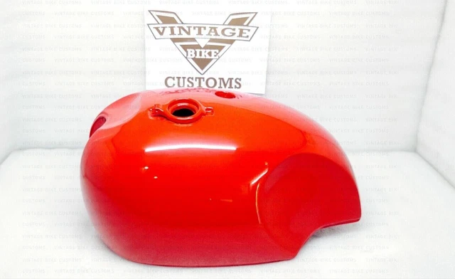 BSA A65 SPIT Fire Petrol Fuel Tank 4 Gallon Red Paint |Fit For £240.10 ...