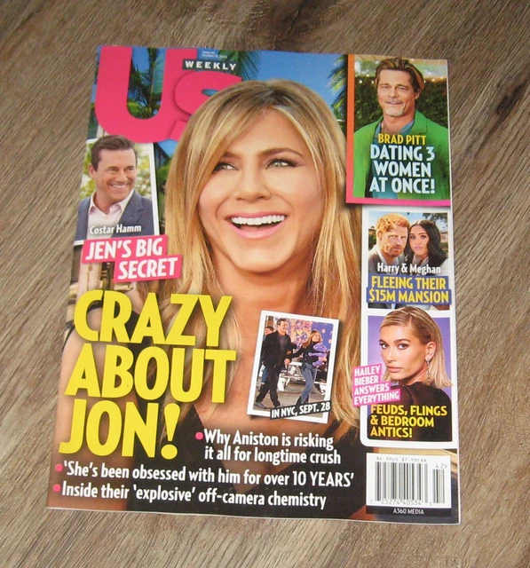 MAGAZINE AMÉRICAIN 2022 Jennifer Aniston JON HAMM Hailey Bieber BRAD ...