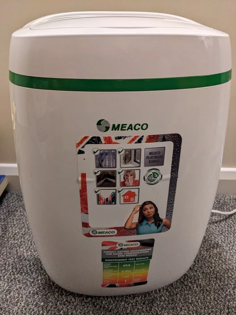 MEACO 12L LOW Energy Platinum Dehumidifier 12 Litre Only £99.99 ...