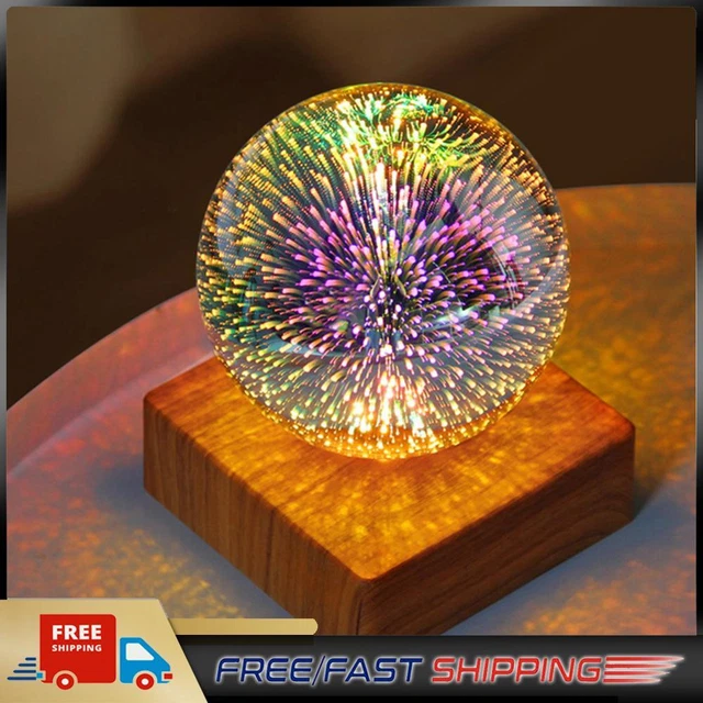 LED FIREWORKS TABLE Light Gifts 3D Crystal Ball Decorative Lamps for ...
