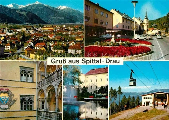 SPITTAL DRAU ARKADENHOF Schloss Porcia Goldeck Bergbahn EUR 4,90 ...
