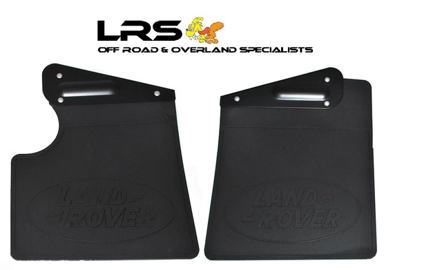 LAND ROVER DEFENDER 90 Td5 Genuine Rear Mud Flaps Lr055340 Lr055332 £99 ...
