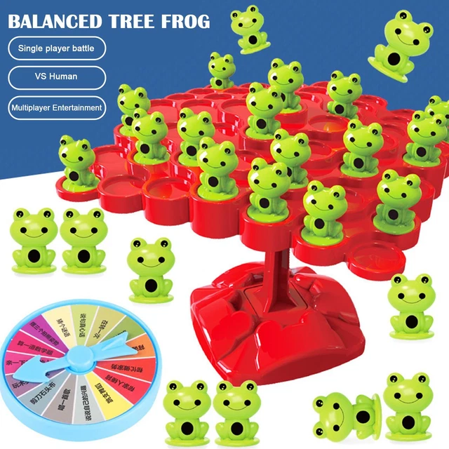 FROG BALANCED TREE Frog Balance Counting Toys Frog Balance Board Game ...