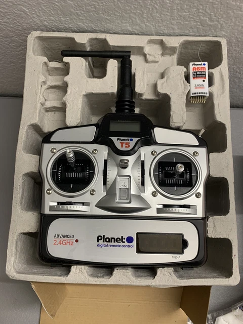 PLANET T5 2.4GHZ Rc Radio Controlled Model Transmitter R6M Receiver ...