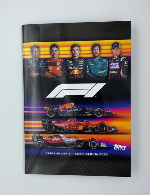 TOPPS F1 FORMEL 1 Sticker Album 2022 Komplett alle Sticker eingeklebt ...