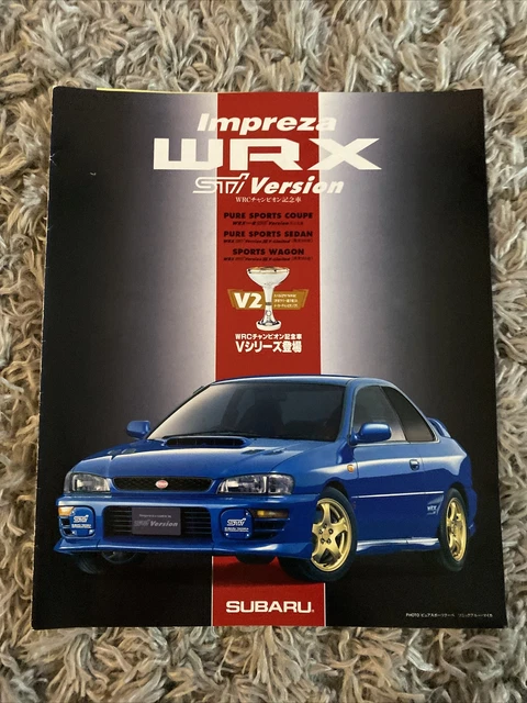 SUBARU IMPREZA WRX Sti Type R V3 Sales Brochure EUR 85,97 - PicClick IT
