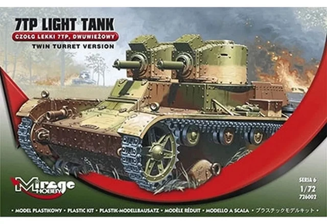 1/72 SCALE POLISH 7TP Light Tank Twin Guns Turret Model £60.22 ...