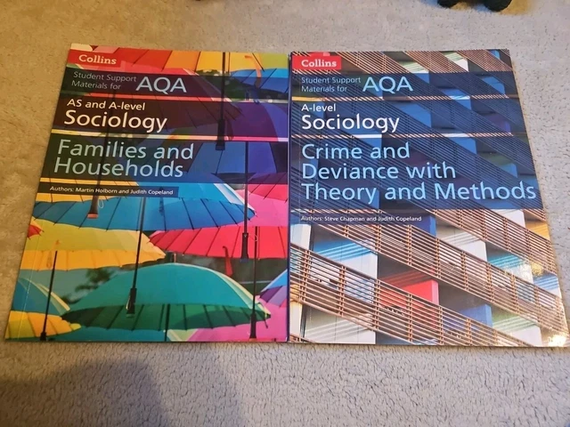 COLLINS AQA A Level Sociology Families/Crime Student Books £9.00 ...