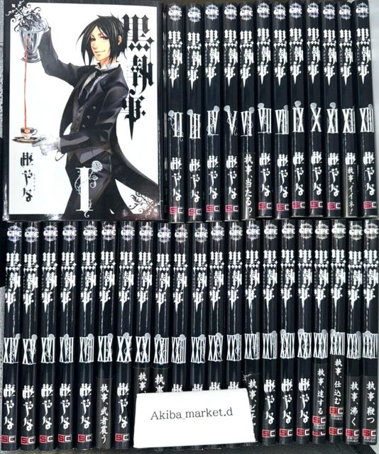 BLACK BUTLER KURO Shitsuji Vol.1-34 Complete Full Manga Comic Set ...