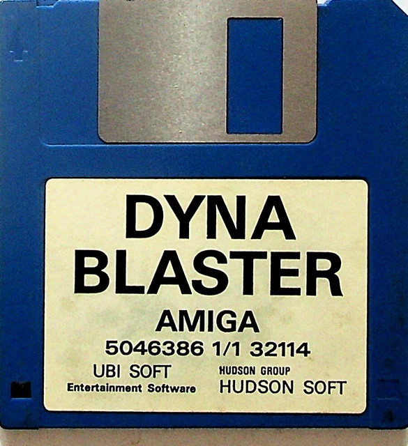 DYNA BLASTER - Commodore AMIGA Game 3.5" Disc Only RARE Ubi-Soft/Hudson ...