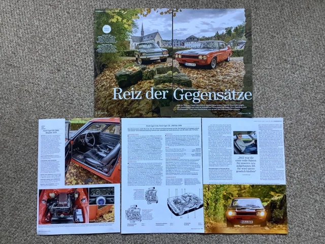 FORD CAPRI MK1 1500L & RS2600 - Classic Road Test Article (German Text ...