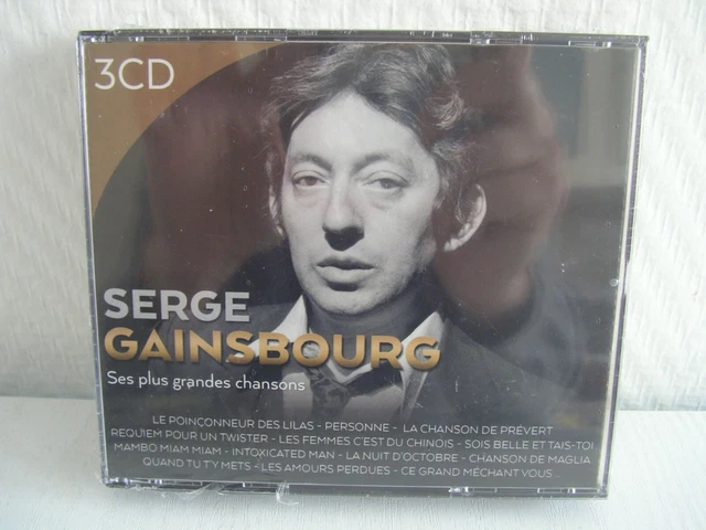 SERGE GAINSBOURG SES PLUS GRANDES CHANSONS , coffret 3 CD Neuf Sous Blister EUR 6,00 - PicClick FR