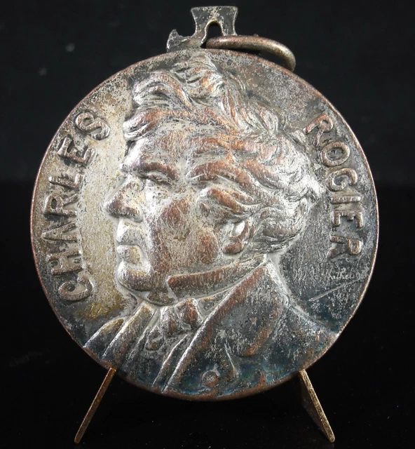 MÉDAILLE CHARLES ROGIER 1905 Belgique patriote 75eme anniv Indépendance ...