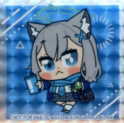 ADESIVO/SIGILLO SAND WOLF Shiroko (specifiche mini personaggio/glitter ...