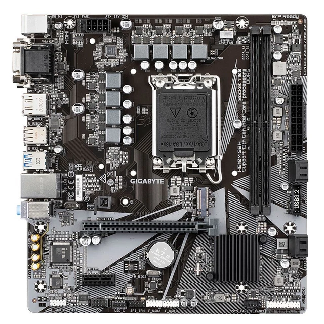 GIGABYTE H610M S2H motherboard Intel H610 Express LGA 1700 micro ATX ...
