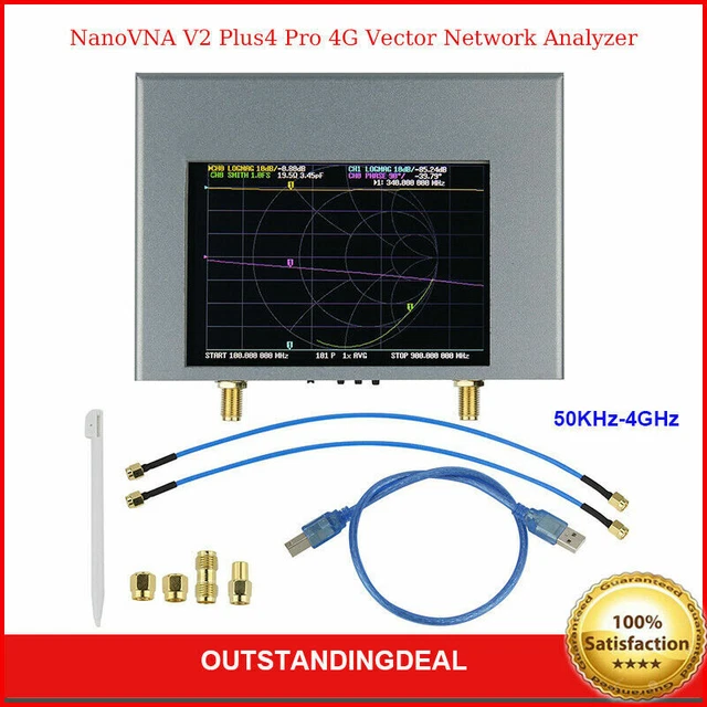 NANOVNA V2 PLUS4 Pro 4G 50KHz-4GHz Vector Network Analyzer Antenna ...