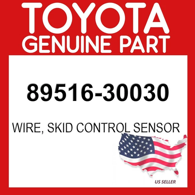TOYOTA GENUINE 89516-30030 Wire, Skid Control Sensor Oem £31.57 ...