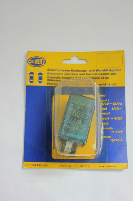HELLA BLINKERRELAIS RELAIS NEU 12V 4DB003750-091 Ford Capri Taunus ...