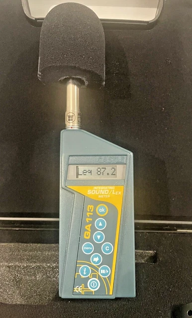 SOUND METER FONOMETRO integratore Castle GA214 type 2 Calibratore GA601 ...