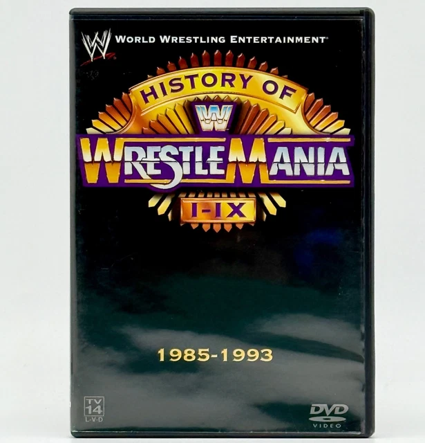 WWE HISTORY OF Wrestlemania I-IX 1985-1993 (DVD, 2004) Wrestling $8.49 ...