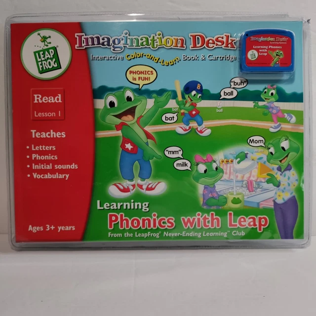 LEAP FROG IMAGINATION Desk Learning Phonics with Leap Lesson 1 SEALED ...