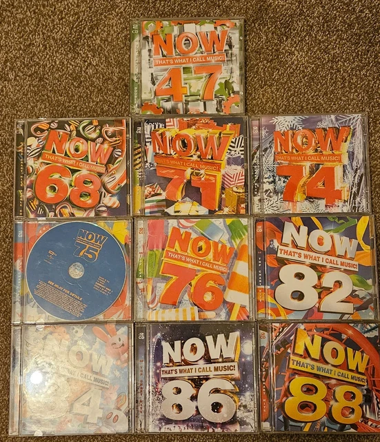 NOW THATS WHAT I Call Music 10 CD Bundle Numbers 47 69 71 74 75 76 82 ...