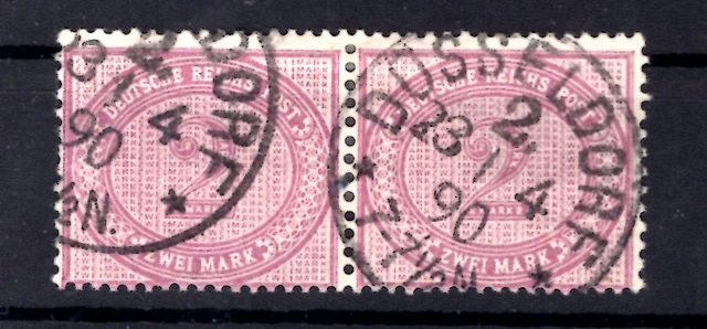 REICH ALLEMAND-ÉPOQUE PFENNIG 37d Paire Timbré BPP ( L5319 EUR 67,25 ...