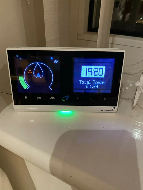 BRITISH GAS GEO Smart Home Energy Dual Monitor Meter Fully Working ...