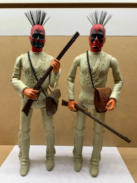 MARX CUSTOM INDIAN Warrior Fort Apache Fighters Johnny West Cherokee ...