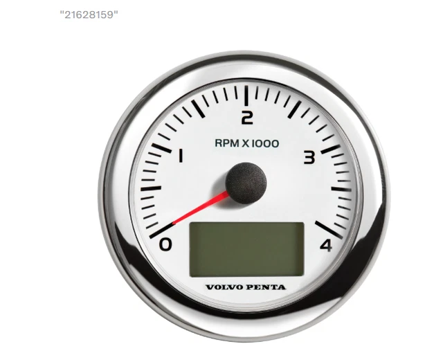 VOLVO PENTA TACHOMETER Tacho Rev Counter Gauge 85MM White Dial ...