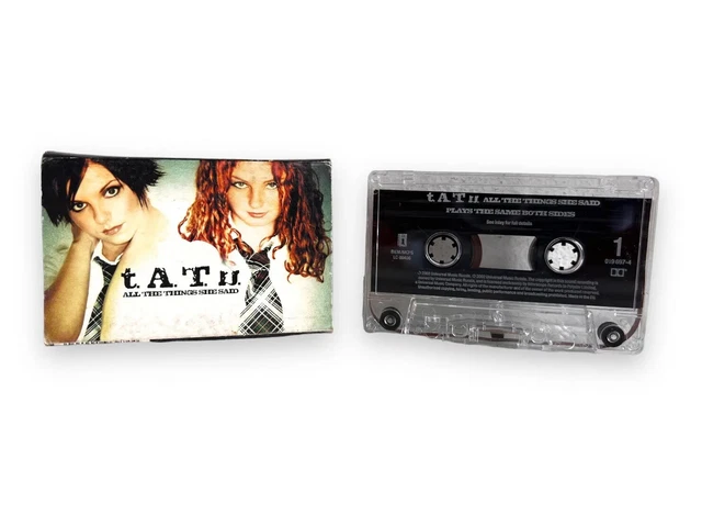 T.A.T.U. - ALL The Things She Said - Cassette Tape Single 0196974 ...