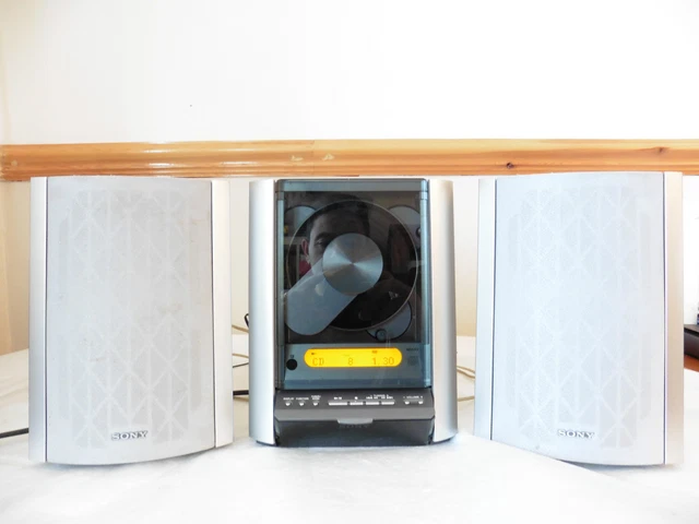 SONY CMT-EX5 MICRO Hi-Fi VERTICAL CD Player Component Stereo System ...