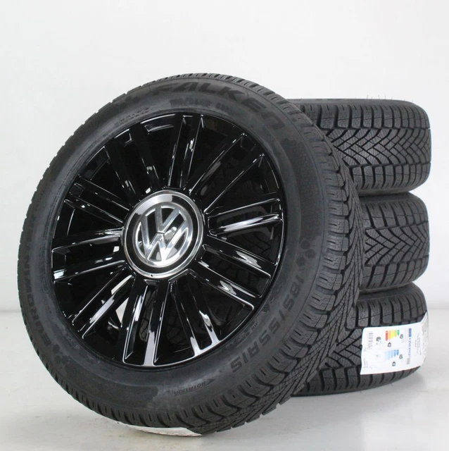 VW UP 1S Winter Tires 15 Inch Alloy Wheels Fortaleza Black Rims ...