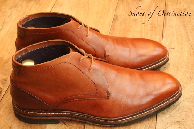 TED BAKER AZZLAN Tan Brown Leather Chukka Boots Shoes Mens UK 9 US 10 ...