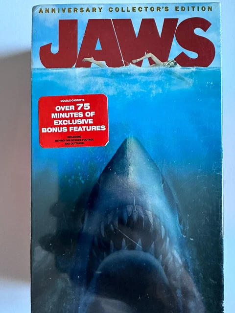 JAWS (VHS, 2000, 2-Tape Set, Anniversary Collectors Edition Double-Pack ...