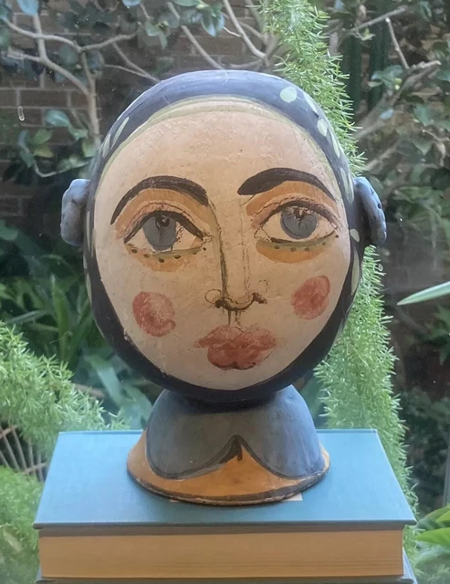 VINTAGE ORIGINAL MANDY Toniolo Sculpture Woman’s Head /Face Statue OOAK ...