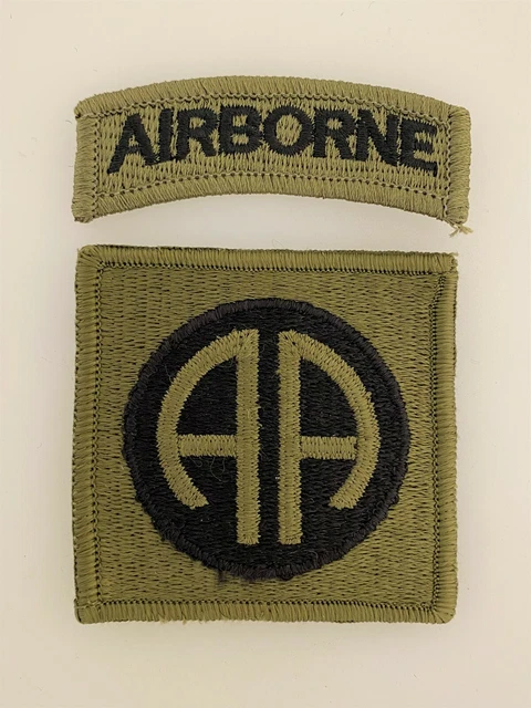 GENUINE AMERICAN U.S Army 82nd Airborne Division cloth sleeve patch ...