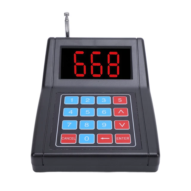 EU PLUG RED Restaurant Pagers 20 Order Buzzers For Servers Wireless ...