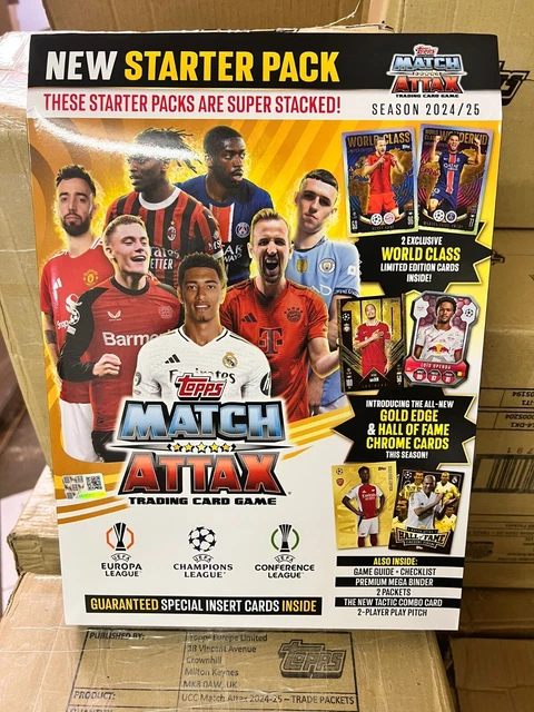 TOPPS MATCH ATTAX 2024/25 Trading Card Starter Pack: Binder NEW (SKU: T ...
