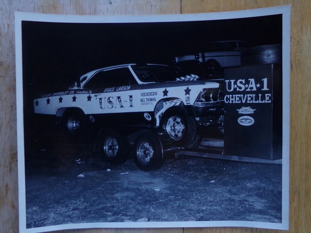 VINTAGE DRAG RACING-BRUCE Larson's USA-1 1966 A/FX Chevelle-YORK US30 ...