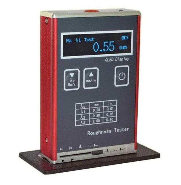 SURFACE ROUGHNESS TESTER Profile Gauge Profilometer with Ra Rz Rq Rt ...