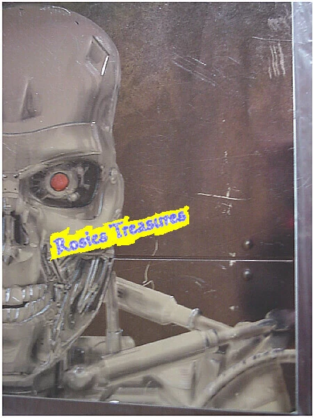 TERMINATOR T2 CYBORG Video Store Magazine w 3D Raised Silver Embossed ...