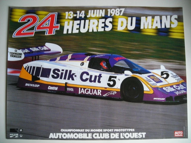 Affiche 24 Heures Du Mans 1987 Affiche Officielle A C O Eur 15 00